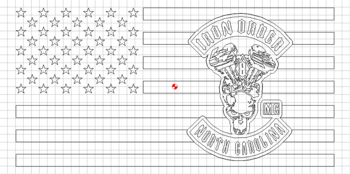 Iron Order MC Flag SVG - Etsy