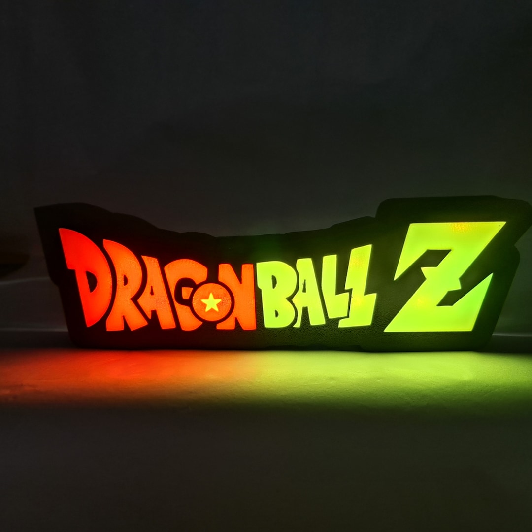 Dragon Ball Z Logo LED Light Box LED Bedroom Night Light Boys/girls ...