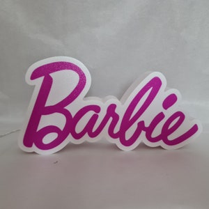 Barbie Logo LED Light Box LED Bedroom Night Light Boys/girls Mood ...
