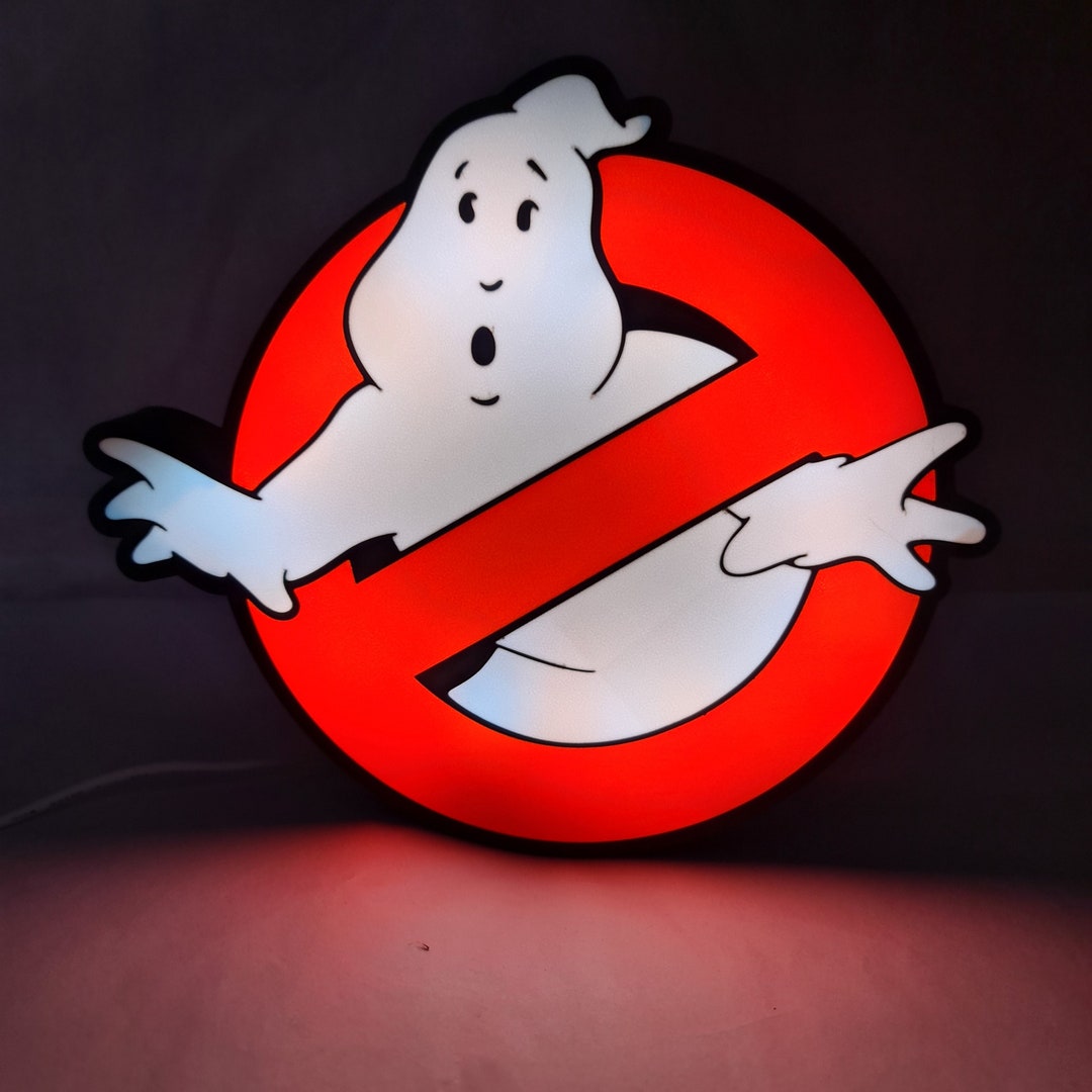 Ghostbusters Logo LED Light Box LED Bedroom Night Light Boys/girls Mood ...