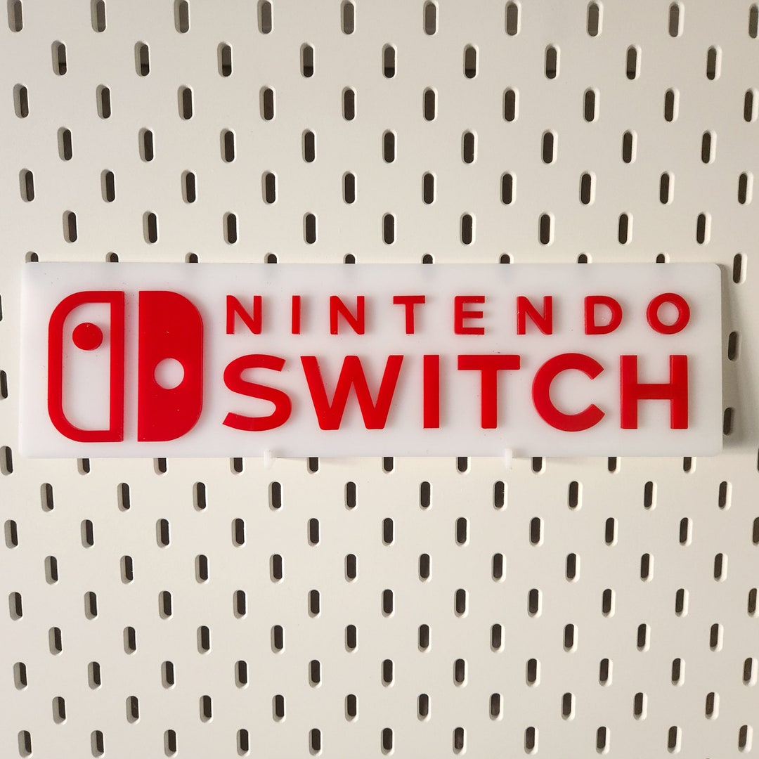 Nintendo Switch Acrylic Sign Version 2 36cm Long Retro Hand Made ...