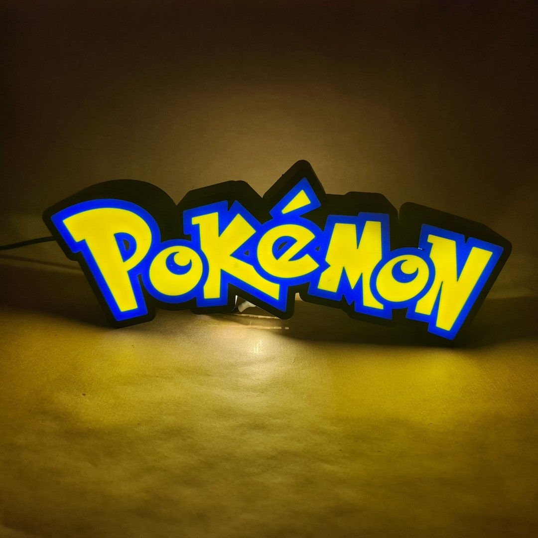 Pokemon Logo LED Light Box LED Bedroom Night Light - Etsy UK