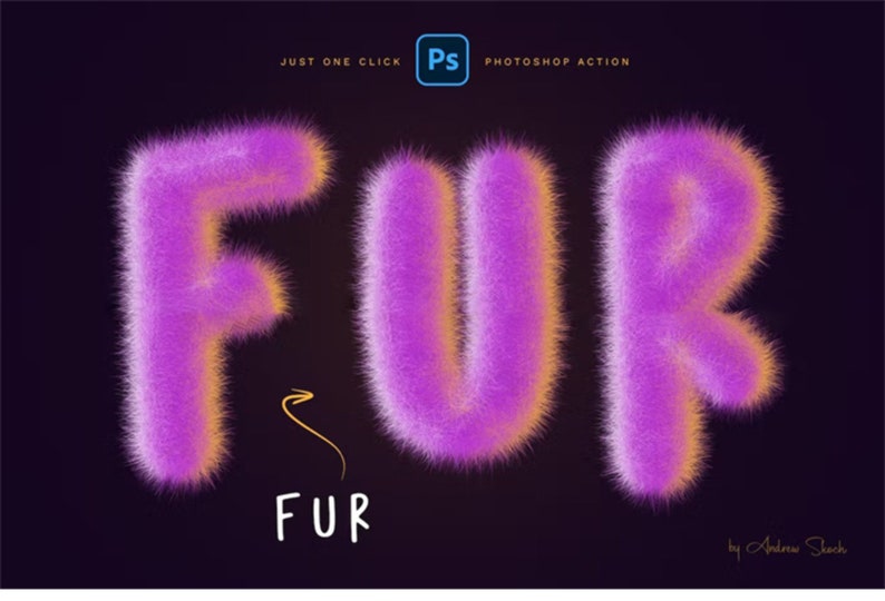 Realistic Fur Photoshop Brushes: Animal Hair Effects (digital Download ...