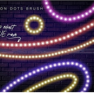 Neon Brushes/ Photoshop Brushes/ PS Brushes/brush Set/ Digital Art ...