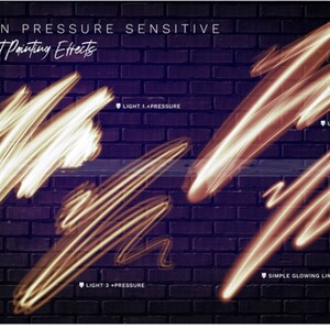 Neon Brushes/ Photoshop Brushes/ PS Brushes/brush Set/ Digital Art ...