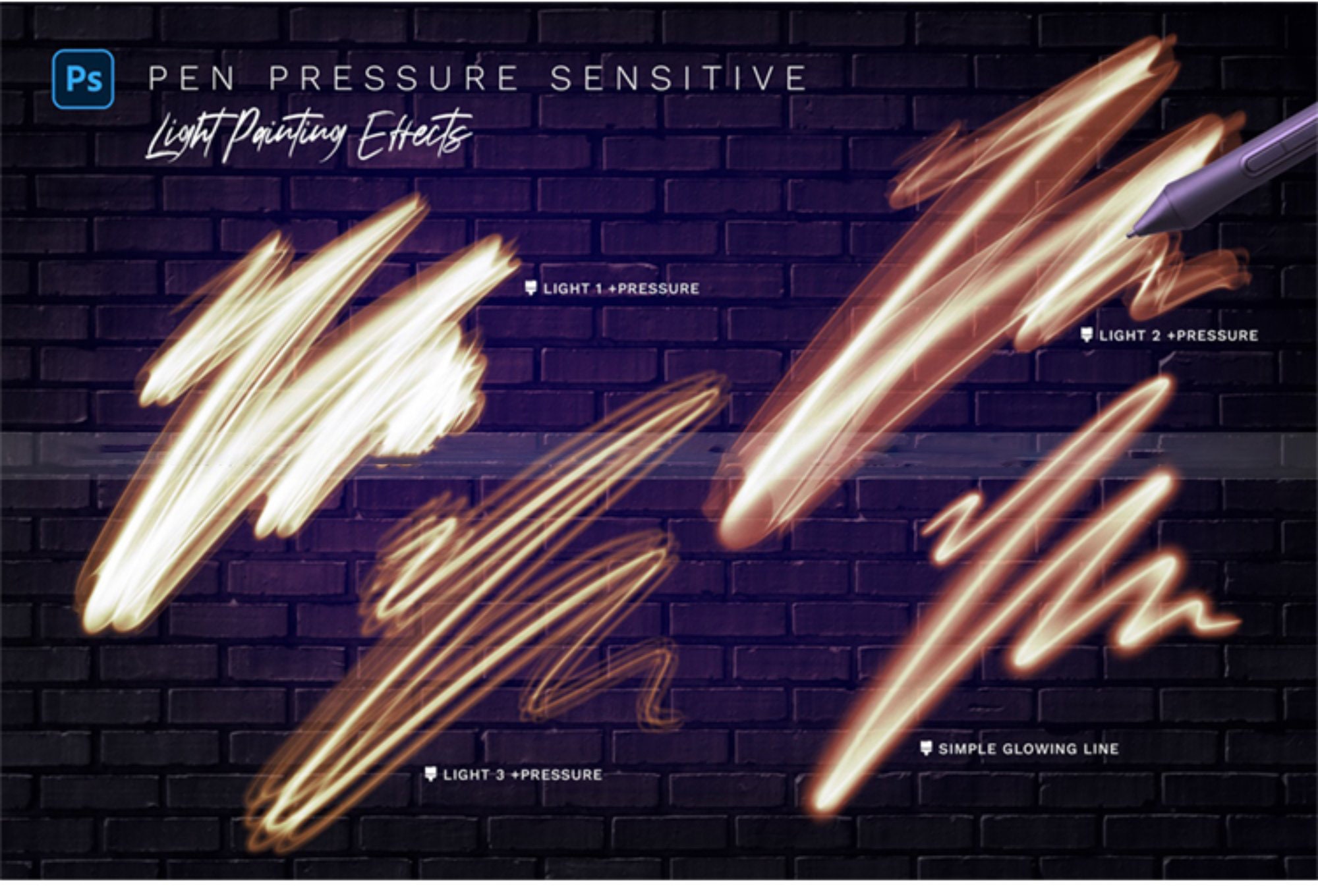 Neon Brushes/ Photoshop Brushes/ PS Brushes/brush Set/ Digital Art ...