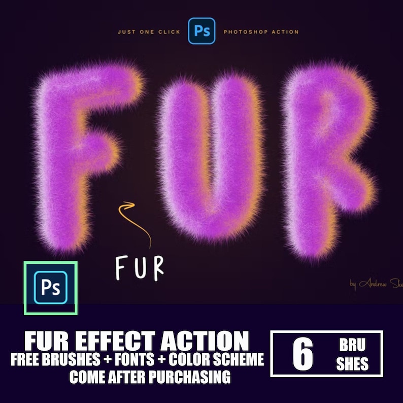 Animal Fur Photoshop Brushes/ Photoshop Fur Brushes/ Realistic Animal ...