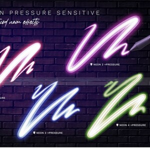Neon Brushes/ Photoshop Brushes/ PS Brushes/brush Set/ Digital Art ...