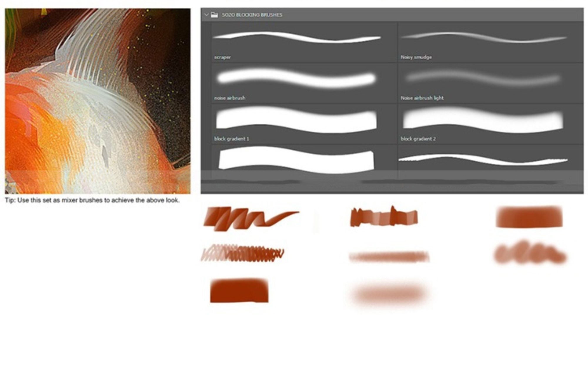 Blocking Photoshop Brushes: Digital Artist Brush Set (digital Download ...