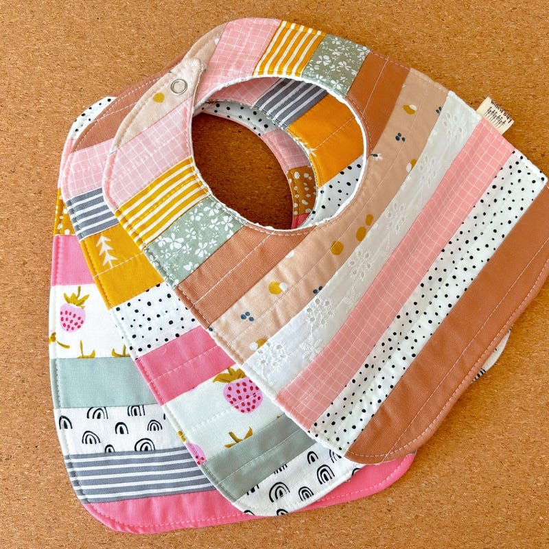 Patchwork Bib - Etsy