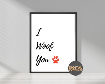 I Woof You | Etsy