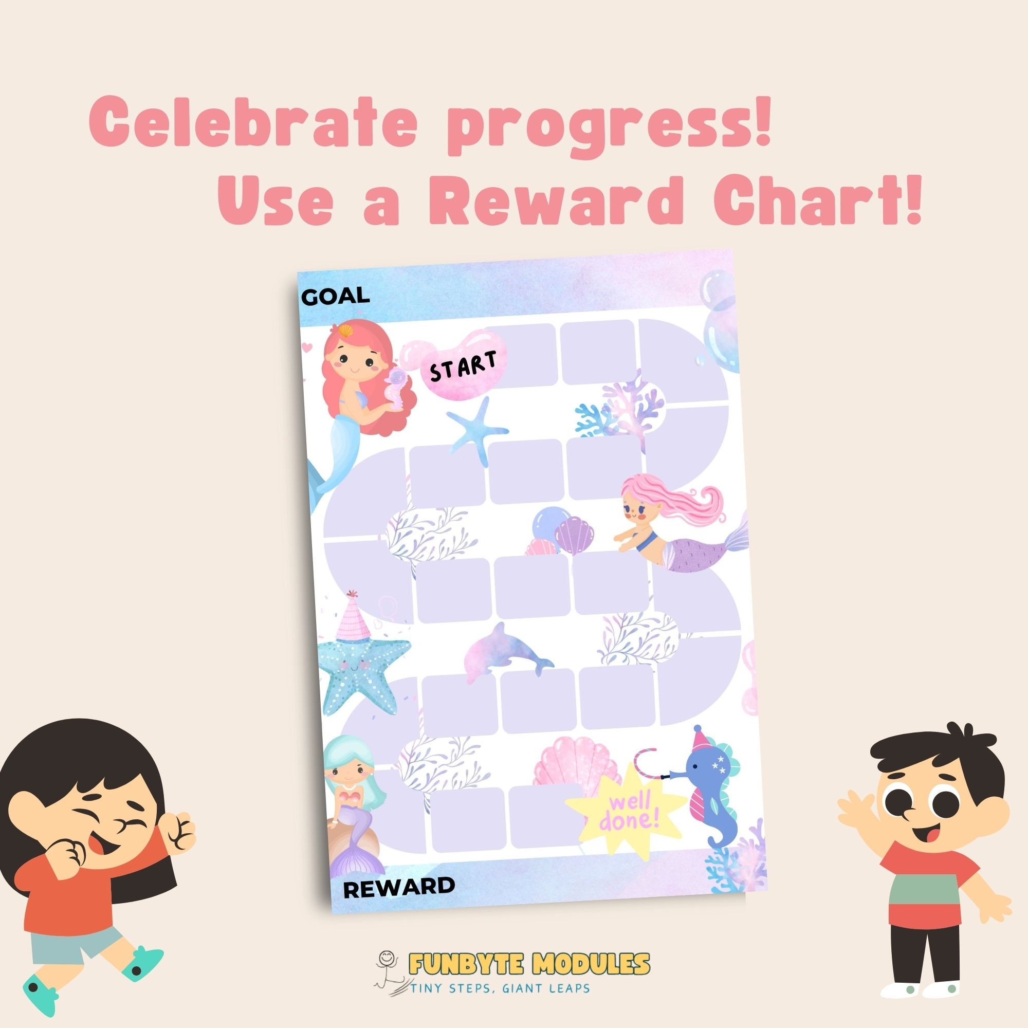 Mermaid Reward Chart Printable Mermaid Behavior Chart Instant Download ...