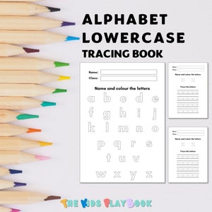 Alphabet Lowercase Line Tracing Book Letters A to Z Nursery ...