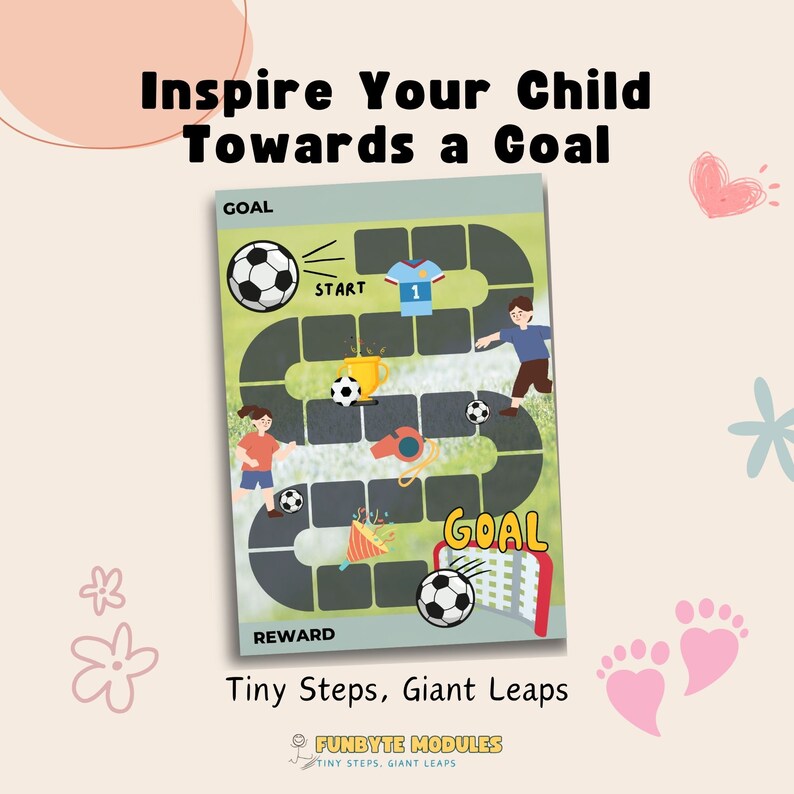 Soccer Reward Chart Printable Soccer Kids Behavior Chart Instant ...