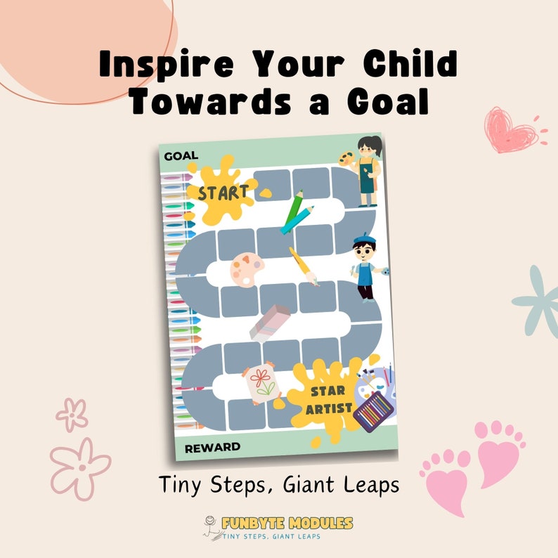 Little Artist Reward Chart Printable Art Practice Instant Download ...