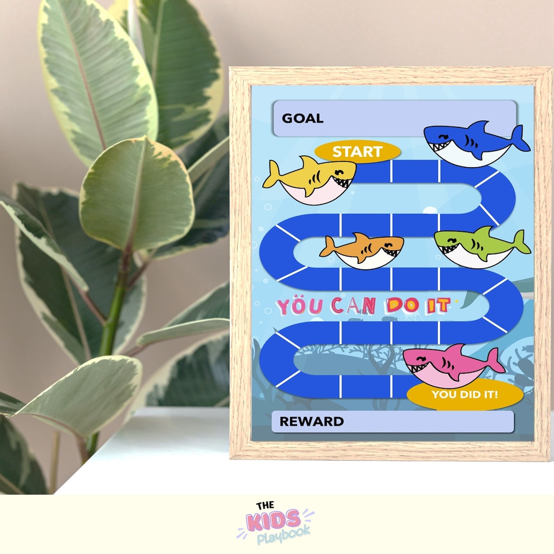 Shark Reward Chart Printable Shark Kids Behavior Chart Instant Download ...