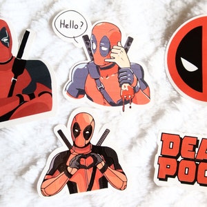 Deadpool / Comics / Funny / Deadpool Stickers / Cosplay / Art / Red ...
