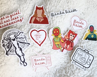 Wandavision Inspired / Stickers / Waterproof / Scarlet Witch Inspired ...