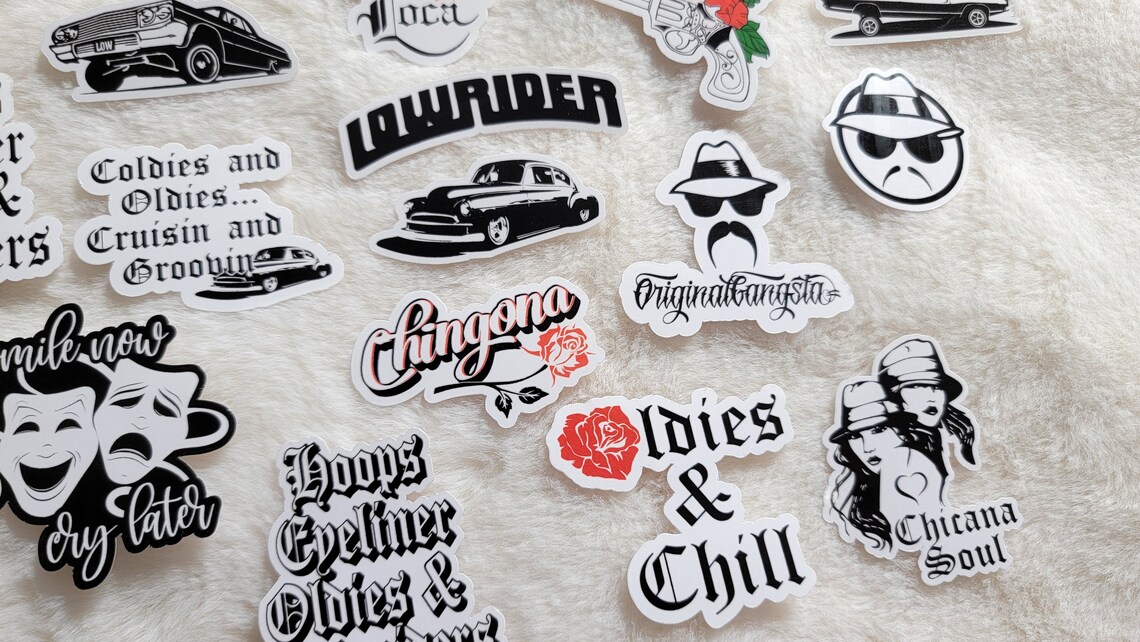 Lowrider / Chingona / Oldies and Chill / Car Show / Chingona Stickers ...