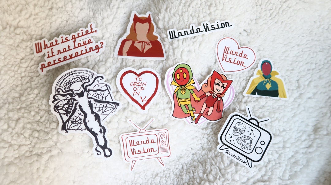 Wandavision Inspired / Stickers / Waterproof / Scarlet Witch Inspired ...