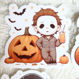 Chibi Horror Stickers / Horror Stickers / Halloween Stickers / Ghost ...
