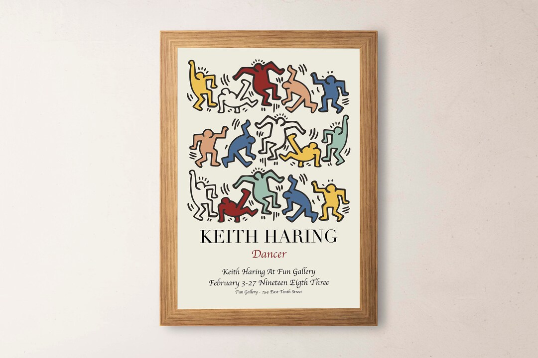 Keith Haring Dancer Keith Haring Poster Keith Haring - Etsy Canada