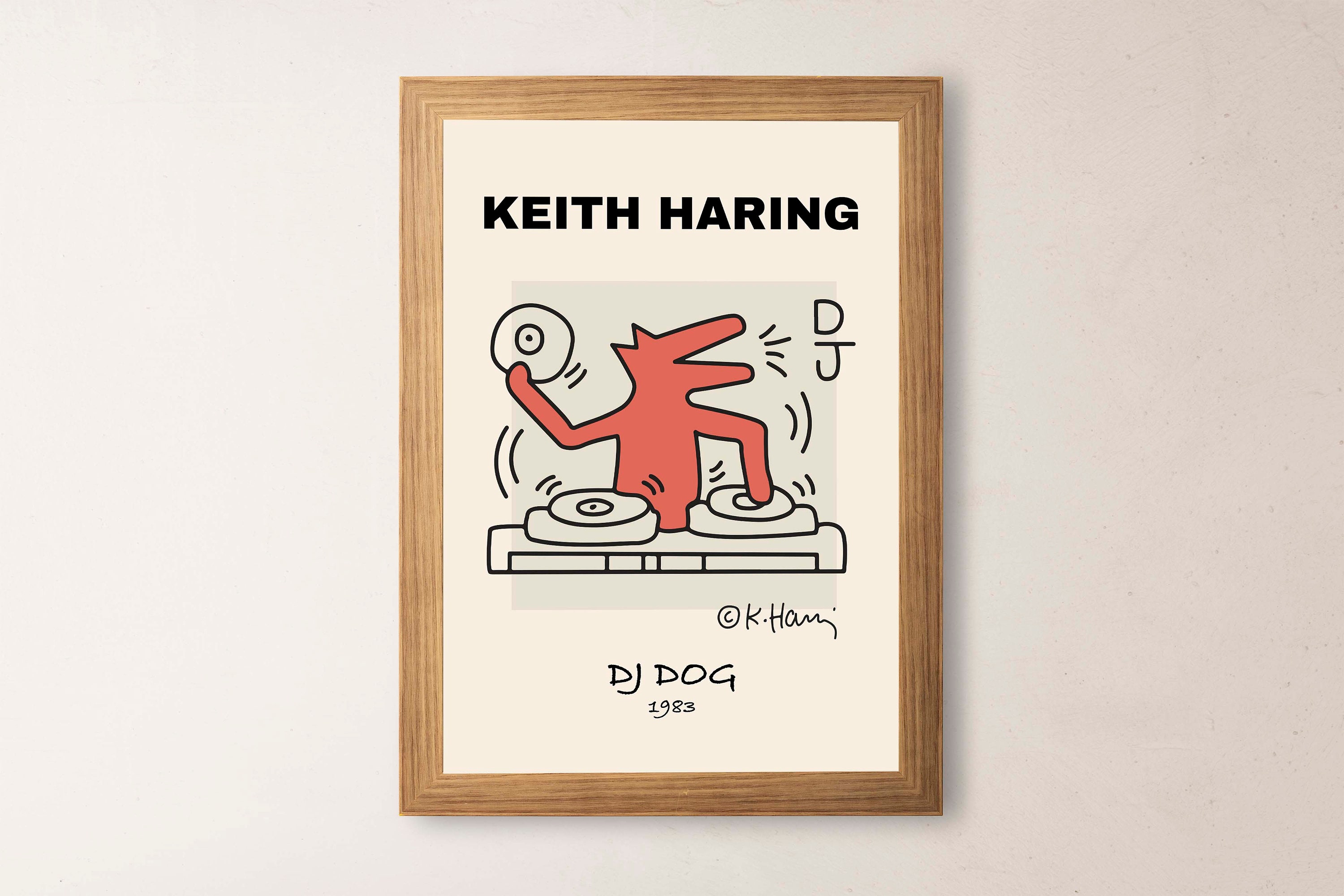 Keith Haring Dancing Dog