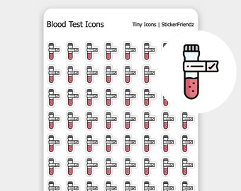 Blood Test Planner Sticker Blood Test Icon Sticker Blood Test Sticker ...