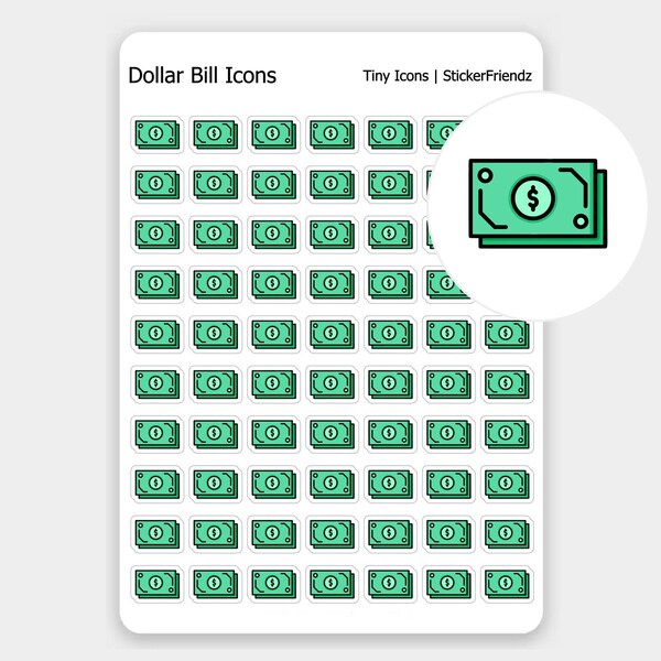 Dollar Bill Stickers - Etsy