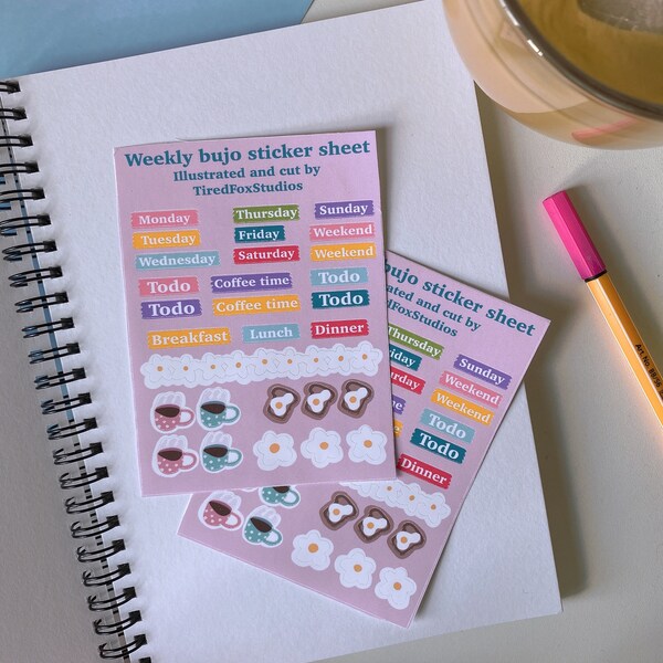 Bujo Stickers - Etsy UK