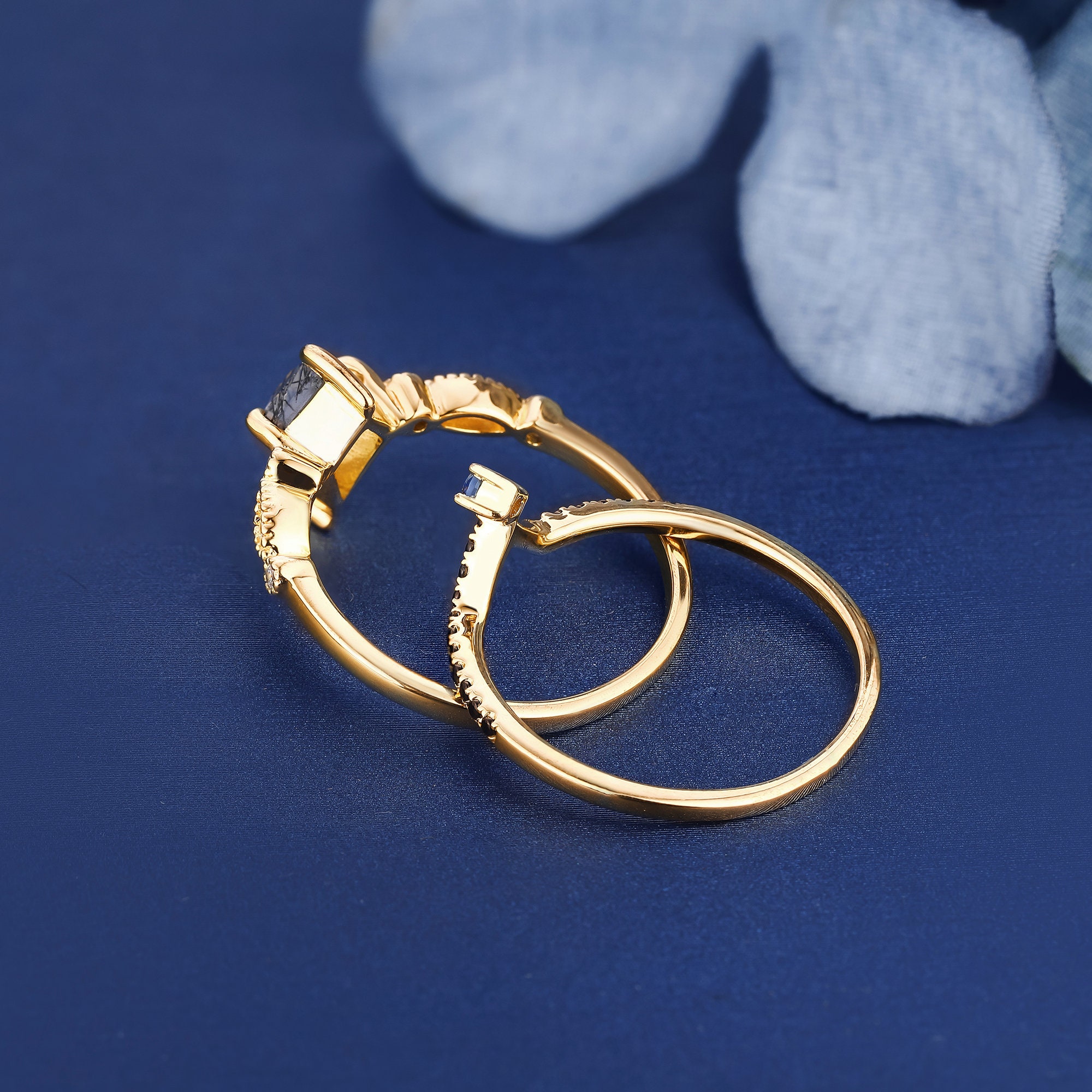 925 Sterling Silver Kite Shape Natural Black Rutilated Quartz - Etsy UK