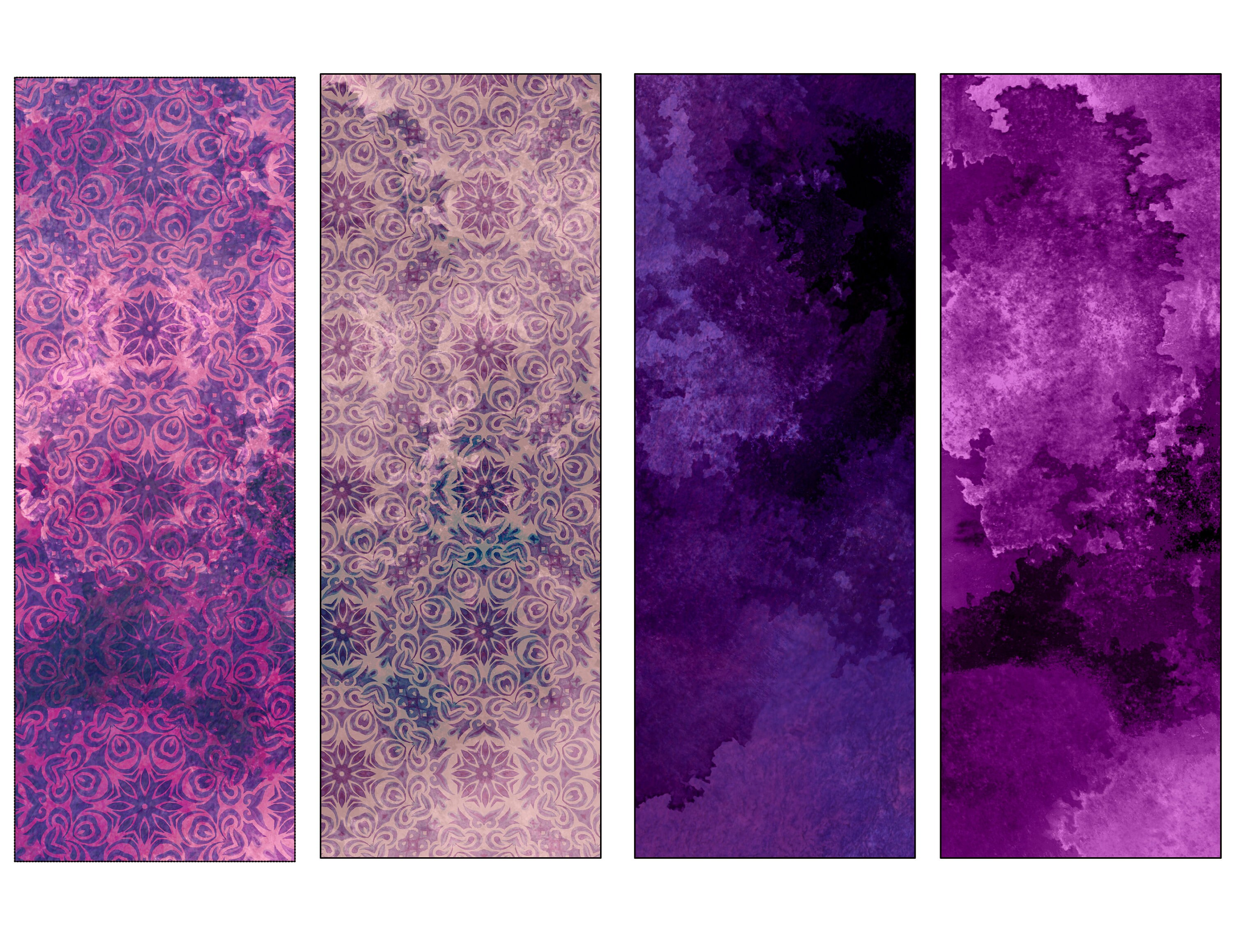 40 Marble Printable Bookmarks | 7X2 Size | Assorted Colors and Patterns ...