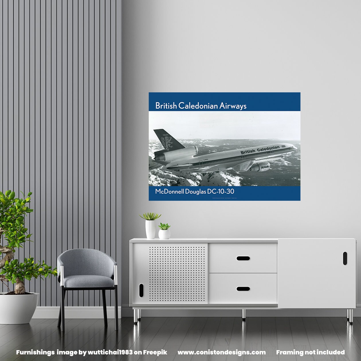 British Caledonian Airways Art Print – Mcdonnell Douglas DC-10-30 in ...