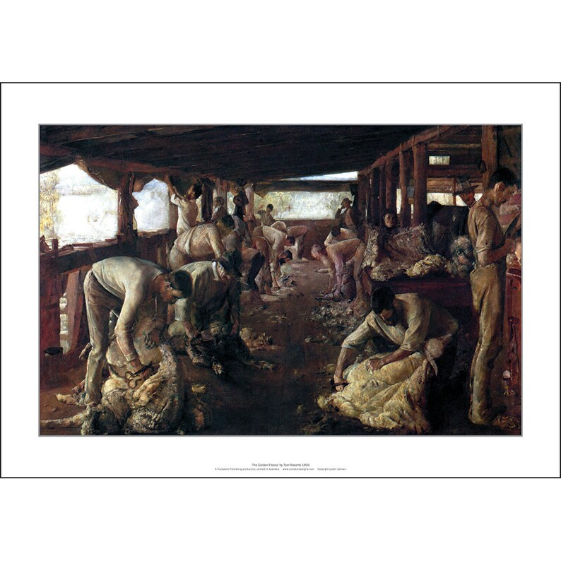Tom Roberts 'the Golden Fleece' Painting 1894 – Quality Reproduction ...