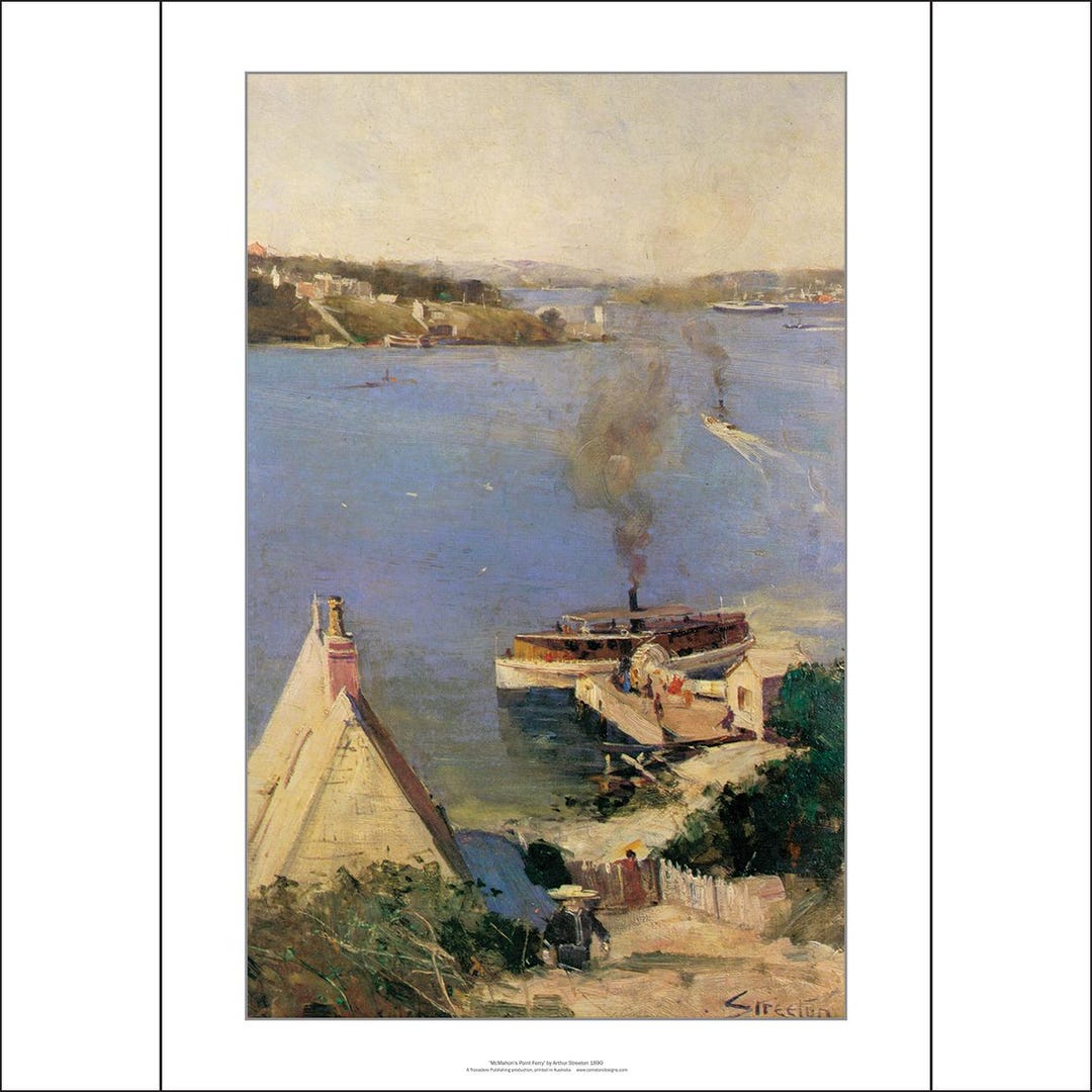 Arthur Streeton ‘mcmahons Point Ferry' Art Print 1890 – Poster Print ...