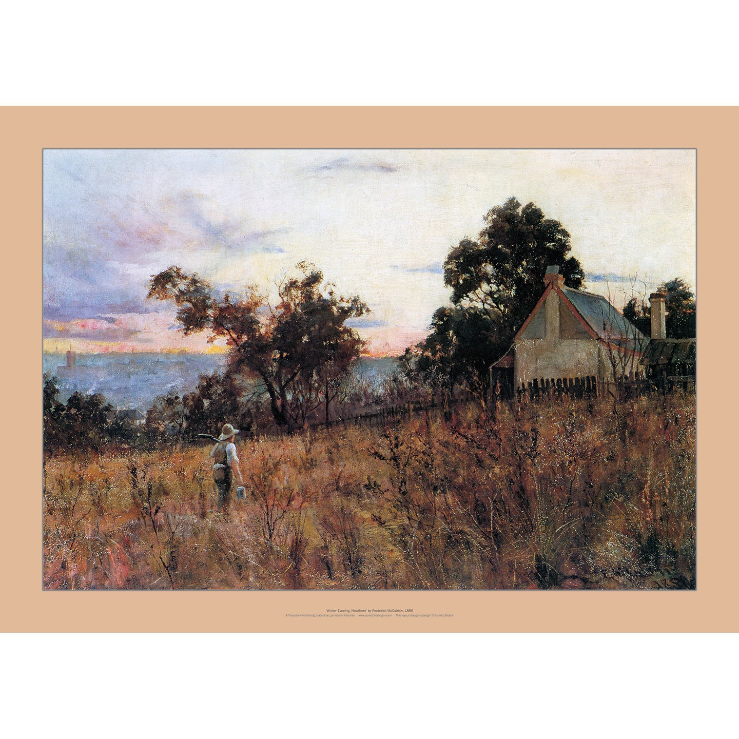 Frederick Mccubbin 'winter Evening, Hawthorn' Art Print, Rural Victoria ...