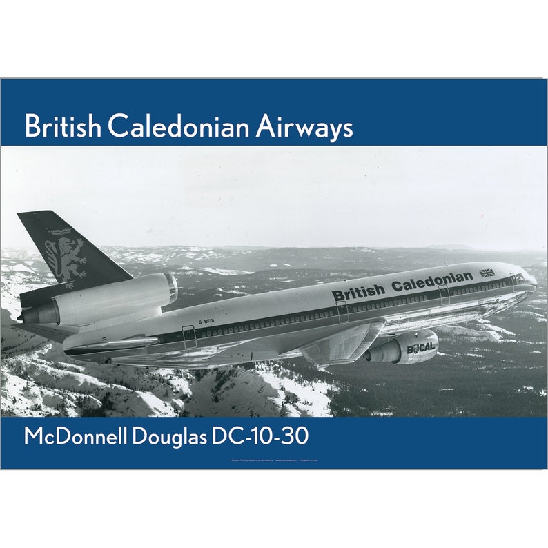 British Caledonian Airways Art Print – Mcdonnell Douglas DC-10-30 in ...