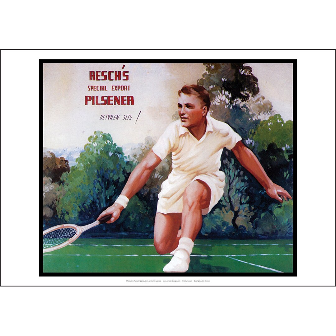 Resch's Special Export Pilsener 1930s Retro Pub Sign Art Print ...