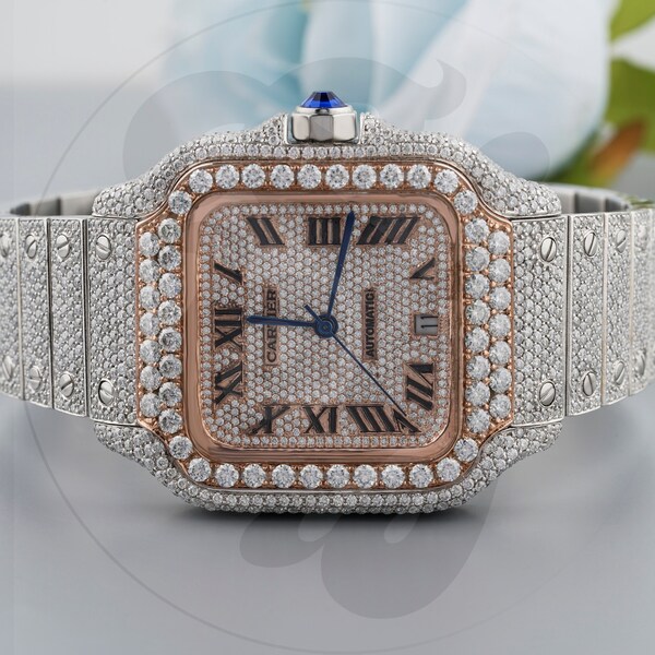 Lab Diamond Watch - Etsy