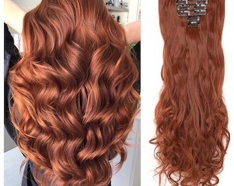 Red Hair Extensions | Etsy