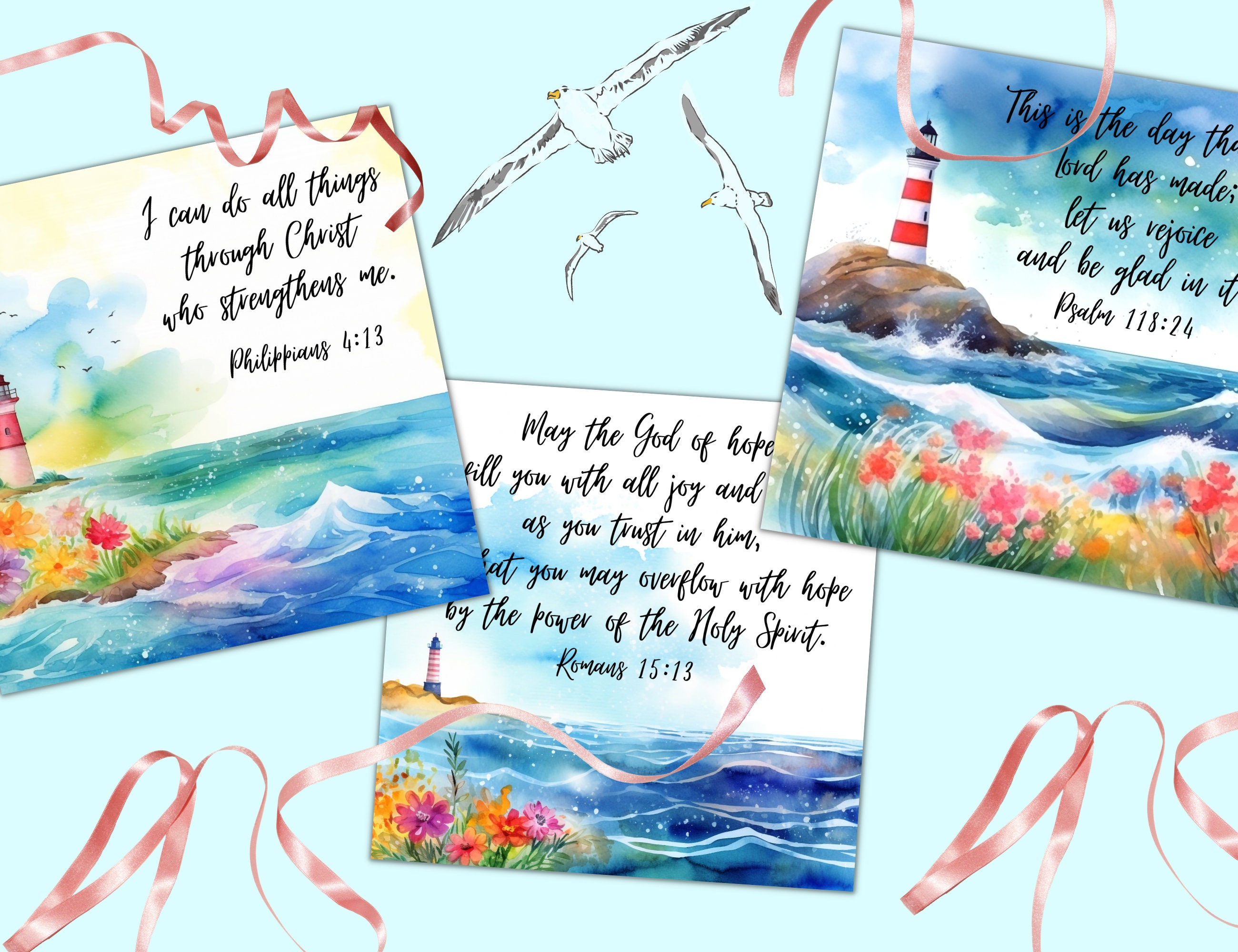 Prayer Board Cards Bible Verse Lighthouse Prayer Boards Printable ...