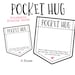 Pocket Hug Cards, Pocket Hug Tags Printable Pocket Hug Token Cards ...