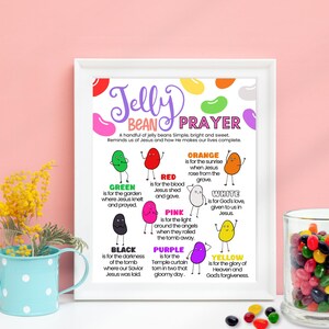 Jelly Bean Prayer Tags, Jelly Bean Poem Printables, Kids Easter Treat ...
