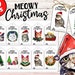 Meowy Christmas Gift Tags, Printable Cat Gift Tags for Christmas, Cat ...