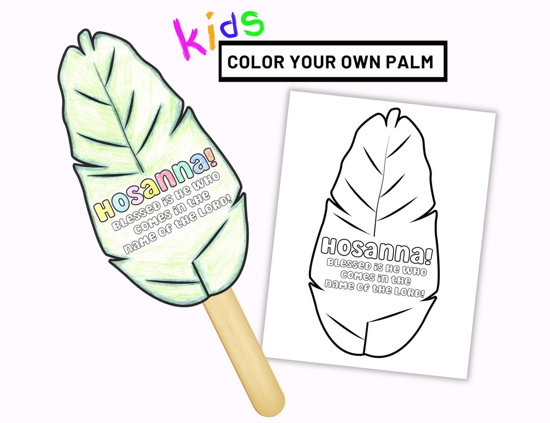 Palm Sunday Craft Activity for Kids Holy Week Activity, Palm Sunday ...