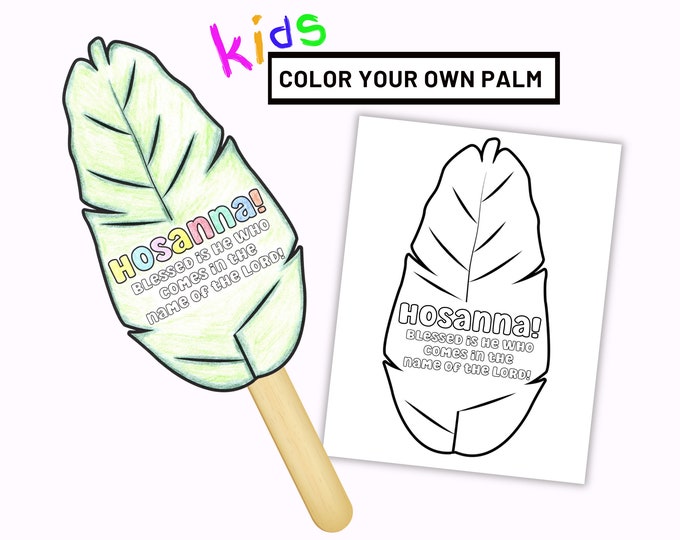 Palm Sunday Passion Holy Week Coloring Page Sheet Lazy Liturgical Year ...