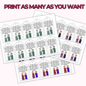 Worry Doll Tags & Cards, Worry Doll Card for Little Guatemala Doll ...