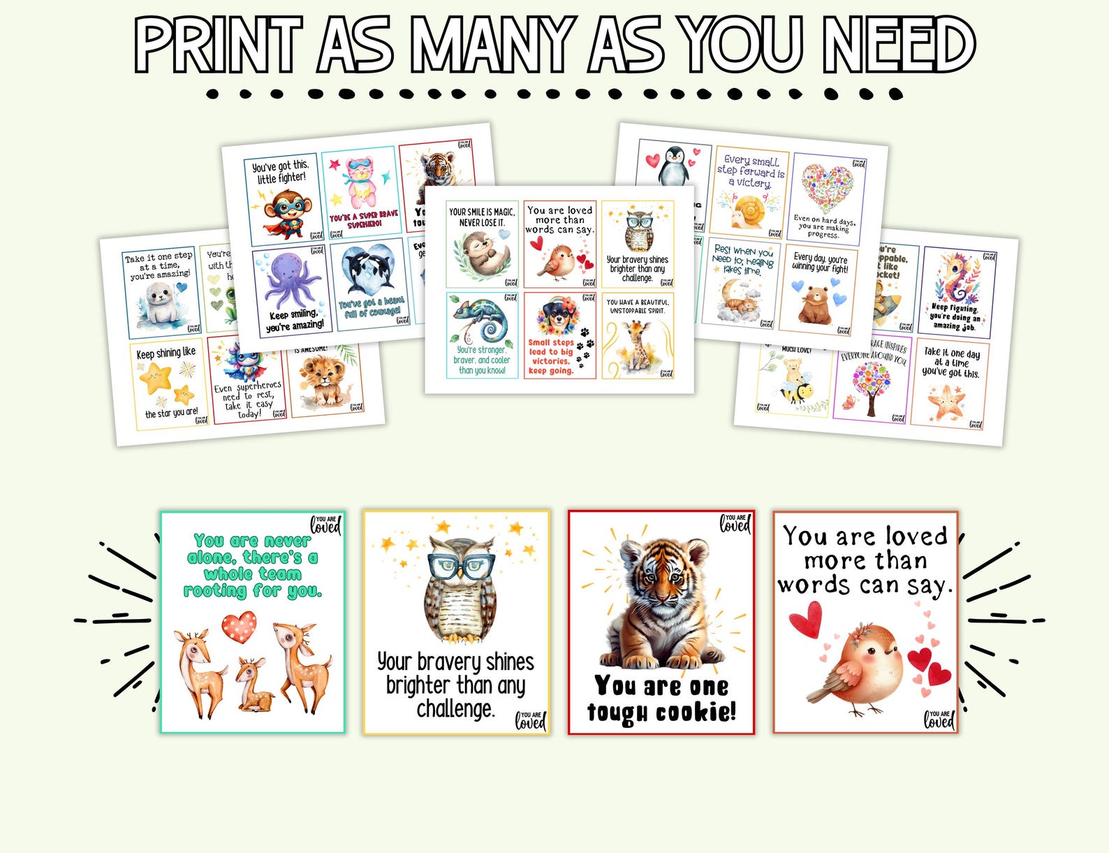 Cancer Encouragement Cards for Kids, Gift for Kids With Cancer, Kids ...