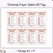 Christmas Prayer Tags for Tray of Cookies, Christmas Cookie Gift Tag ...
