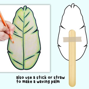 Palm Sunday Craft, Palm Sunday Activity for Kids, Palm Sunday Coloring ...